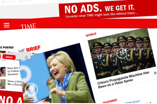 TIME.com usa humor para combater bloqueadores de anúncios no site ...